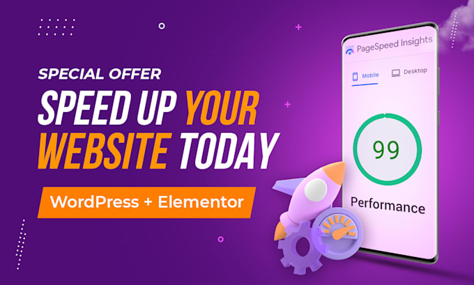 Increase speed of your wordpress elementor website by Aleksmay | Fiverr