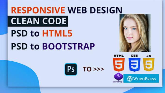 Be your frontend website designer using html css bootstrap by Millie_smith01 | Fiverr