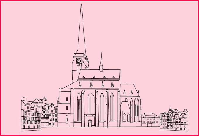 Draw detailed building line art and product line art by Sherat_ahmed ...