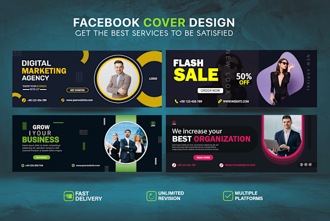 Design attractive facebook cover or any social media banner by ...