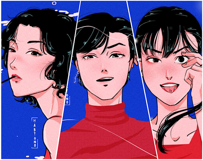 Make retro anime style illustration by Hartono304 | Fiverr