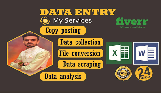 Do copy pasting ,data collections, file conversion, by Vshlprajapat7 | Fiverr