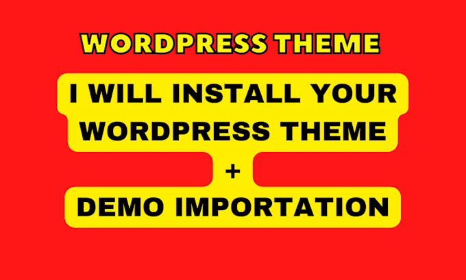 Install wordpress theme and import demo by Achrafhdg | Fiverr Install wordpress theme and import demo by Achrafhdg | Fiverr