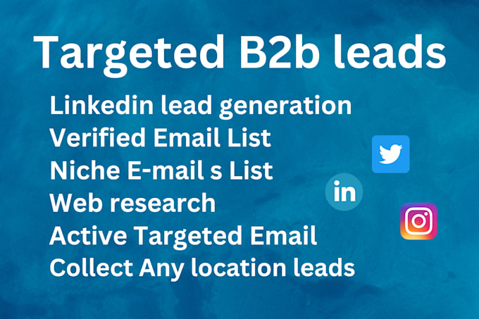 Targeted lead generation for any company and data scraping by ...