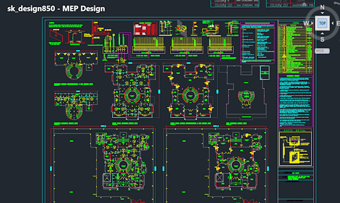 Design mep using autocad for you by Sk_design850 | Fiverr