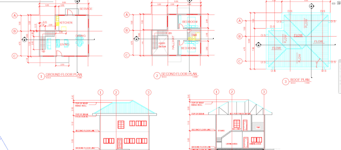 Plot 2d architectural plans on auto cad by Hannahcapitan | Fiverr