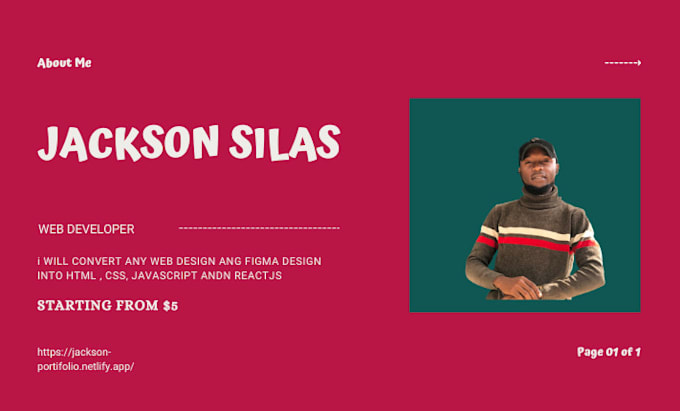 Convert Figma And Psd Design Into Html Cssjavascript And Reactjs By Jacksonsilas Fiverr