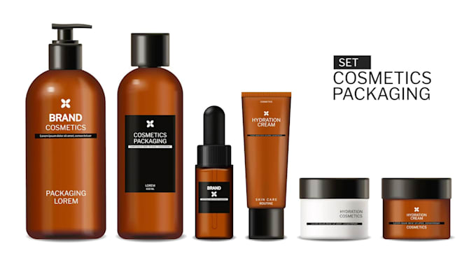 Realistic product mockup design for label and packaging by ...