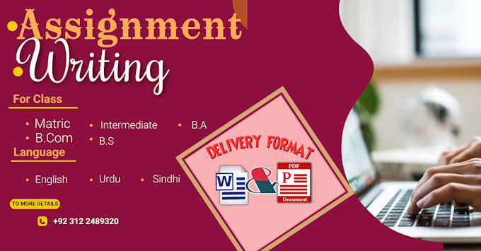 Write assignments for you by Idreeskhan312 | Fiverr