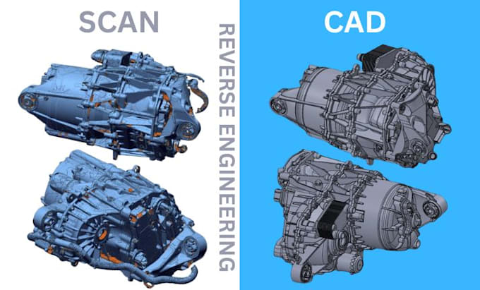 Do reverse engineering on 3d scan to cad models like step, iges, etc by ...