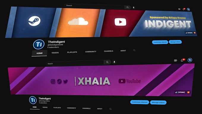 Make a cool looking banner for any social media account by Indigent17 ...