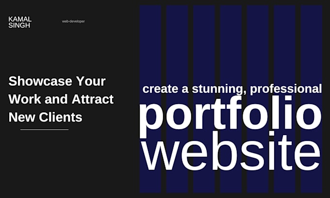 Make a professional and modern portfolio website by Codekamal | Fiverr