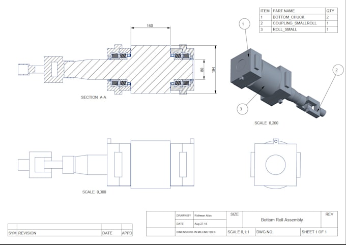 Design 2d and 3d modelling from solidworks for you by Ridhwan_a | Fiverr