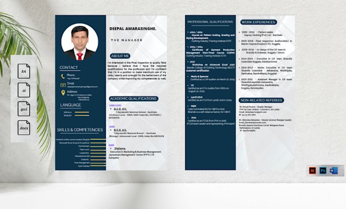 Design a professional cv resume, cover letter for your job by ...