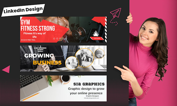 Design attractive linkedin covers header and banners by Sia_online | Fiverr