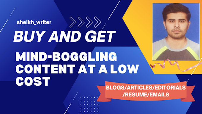 Write engaging seo articles and emails including resume by Sheikh ...