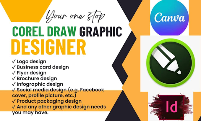Do any job in coreldraw, adobe illustrator and canva by Kayooh | Fiverr