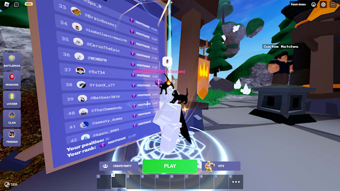 Be your nightmare rank all season, roblox bedwars coach by Simple9064 ...