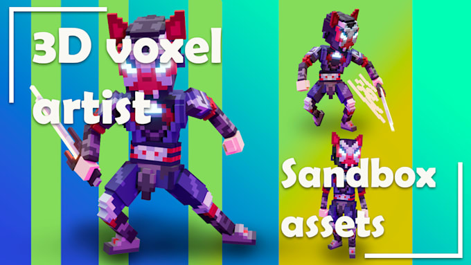 Make a high quality voxel asset for the sandbox universe by Voxelizator | Fiverr