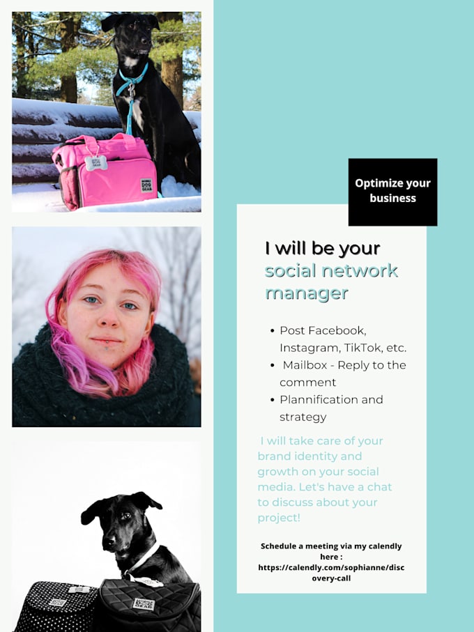 Be your social network manager by Sophiannemaille | Fiverr