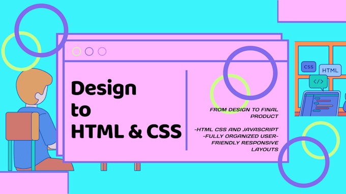 Develop a custom website in html css and javascript for you by ...