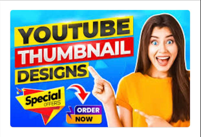Design amazing eye catching youtube thumbnail for you by Tehmona | Fiverr