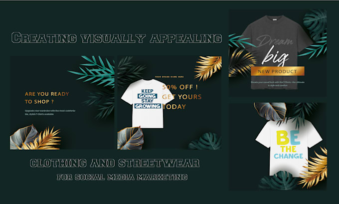 Create instagram post design for your clothing brand by Nicin_shop | Fiverr