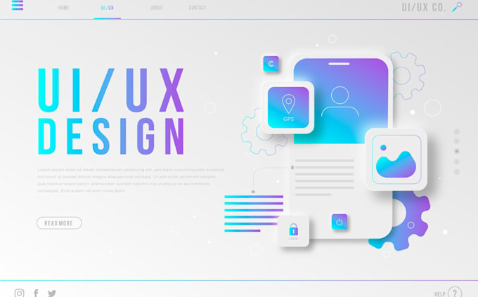 Do website ui ux design, web ui design, ui ux design, wireframe by Imaddkm | Fiverr