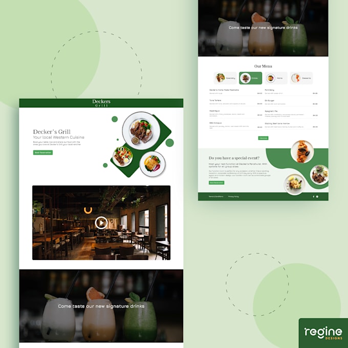 Make stunning responsive website designs for you by Reginecheng | Fiverr