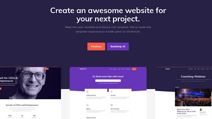 Do html, css and bootstrap website design by Ea_mim | Fiverr