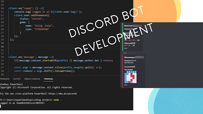 Create a discord bot to your needs by The3minde | Fiverr