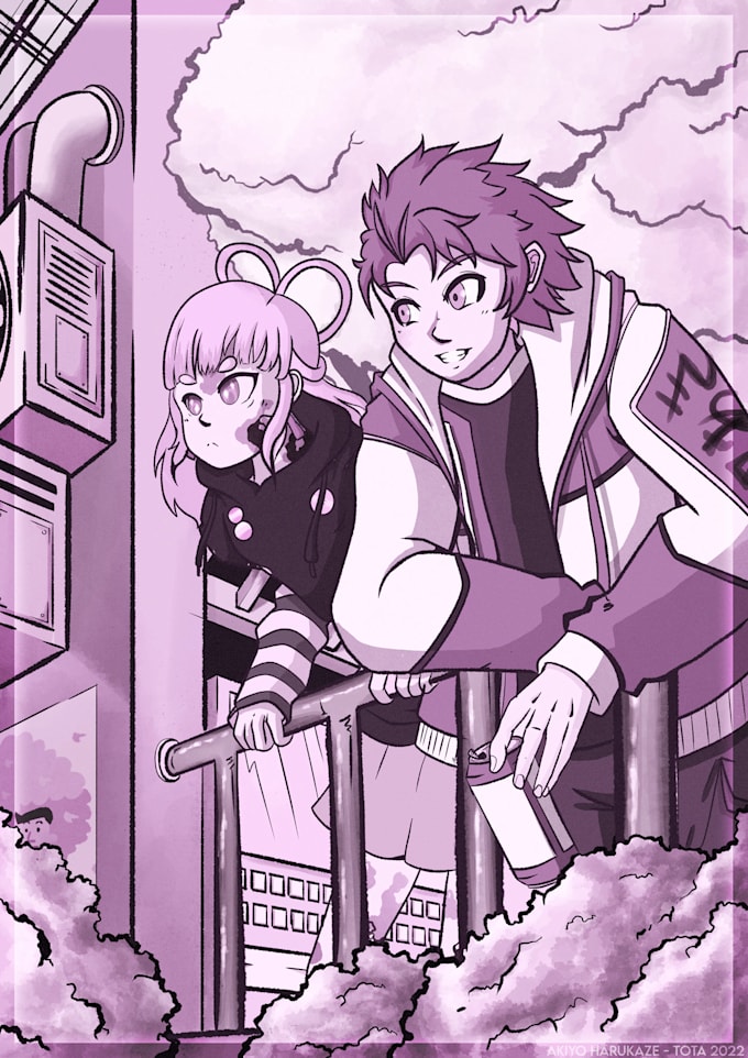 Draw a character in shonen style for you by Akiyopadrino | Fiverr