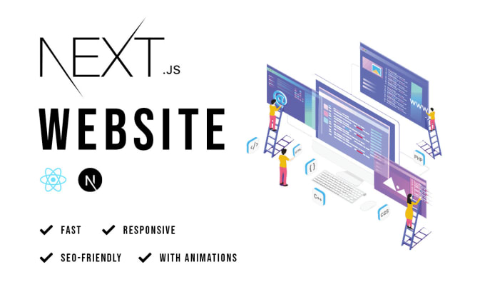 Develop a fast, responsive web application using react, next js by ...