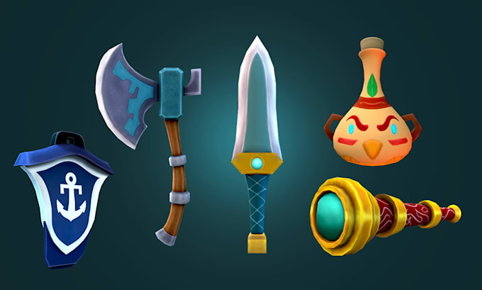 3d model stylized models with textures handpainted or pbr by ...