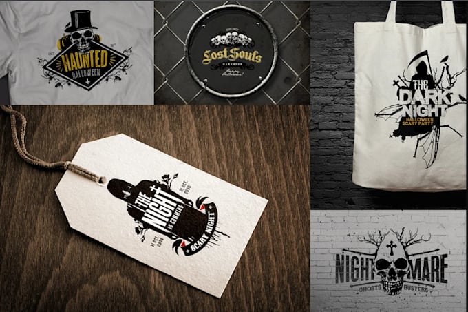 Design unique custom made halloween, horror logo by Michel_ackson | Fiverr