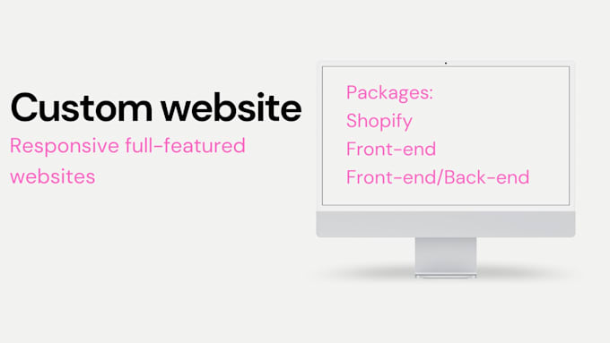 Build a custom website using react and django or shopify by Shamarl | Fiverr