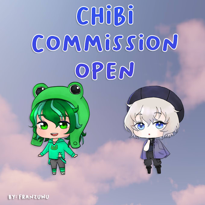 Do chibi illustration and stream emotes by Franzuwu | Fiverr