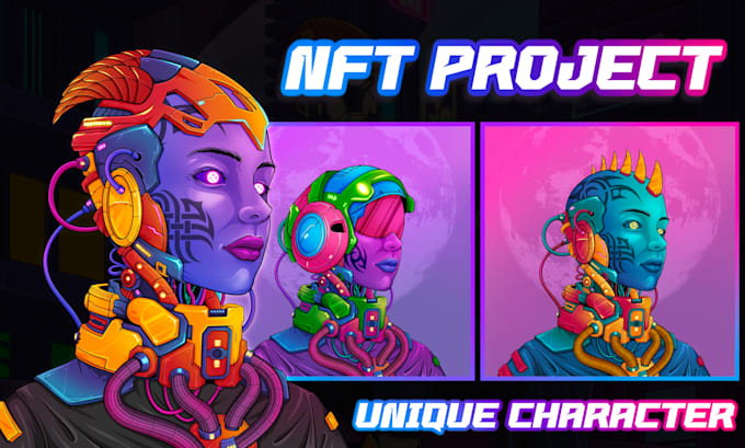 Draw unique character nft art collection with any style by Rolanputut ...