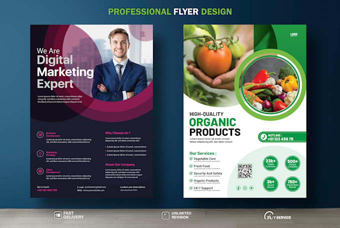 Design business flyer, one pager and poster by Graphicmart24 | Fiverr