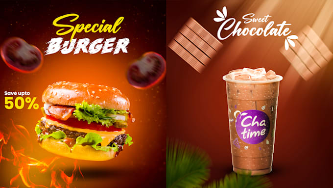 Design creative awesome restaurant menu food poster by Faizcuseno | Fiverr