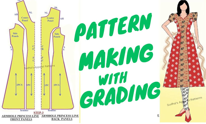 Make an apparel sewing pattern for garments manufacture by Sumonali287 ...
