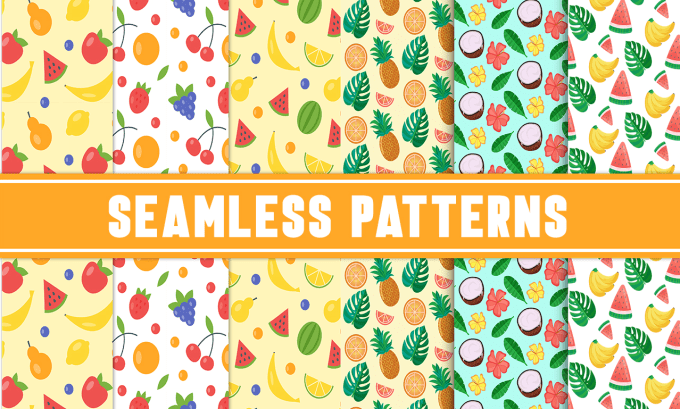 Design unique seamless patterns for textile, fabric prints by ...