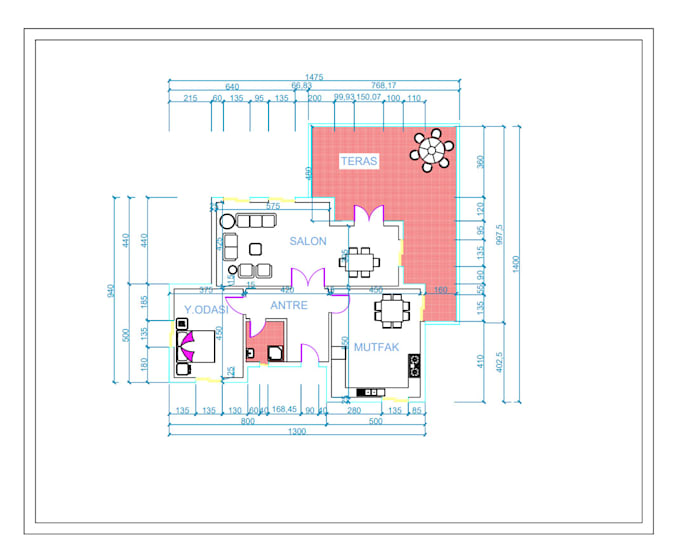 Draw 2d architectural floor plan, blueprint autocad, by Fratavc04 | Fiverr