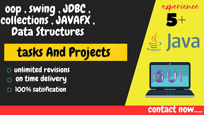 Help you in java, oop, swing, data structure, and jdbc tasks and projects by Darshancodes | Fiverr