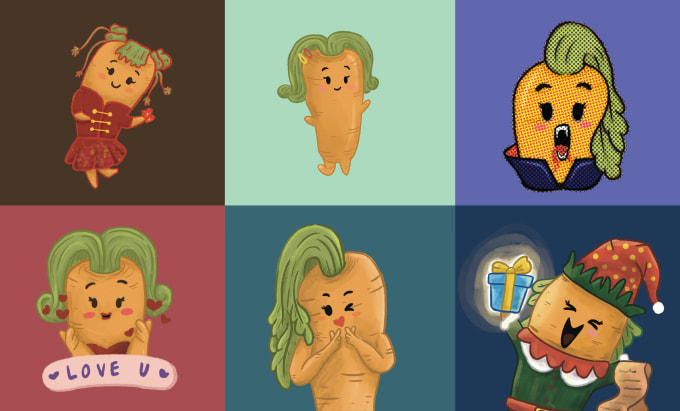 Create cute character or mascot by Lantatur | Fiverr Create cute character or mascot by Lantatur | Fiverr