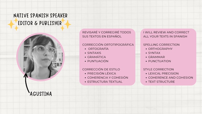 Corrijo y reviso textos en español by Agustinarm | Fiverr
