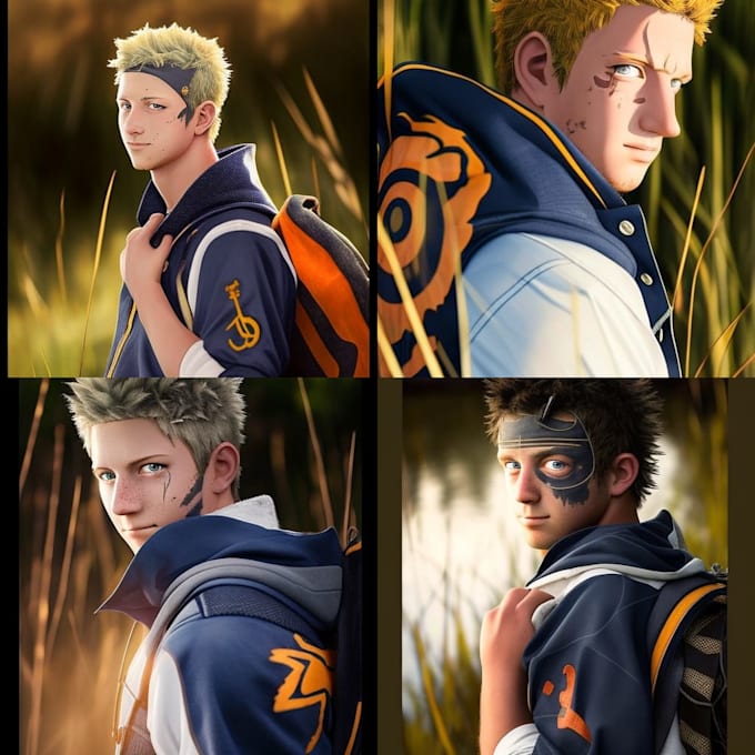 Draw naruto custom portrait hd by Louxart | Fiverr