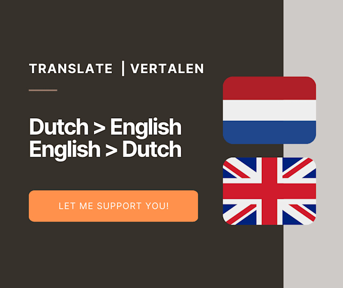Translate english to dutch and dutch to english by Theacademyf | Fiverr