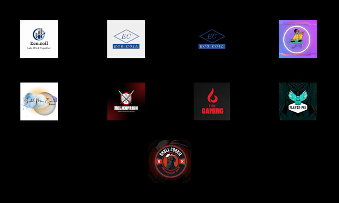 Create 3 matching logo design for your business by Eco_coil | Fiverr