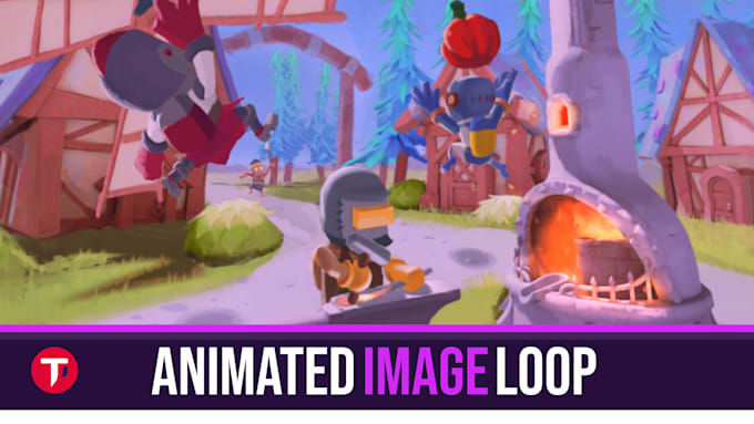 Animate loop your image, drawing, photo or illustration, in cut out by ...